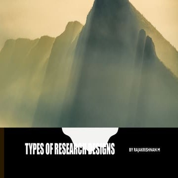 Types of research designs | PPT