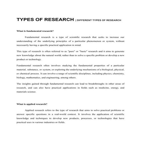 TYPES OF RESEARCH _ DIFFERENT TYPES OF RESEARCH.pdf