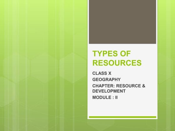 RESOURCES & TYPES | ODP
