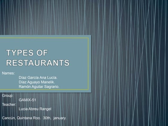 Types of menu | PPT