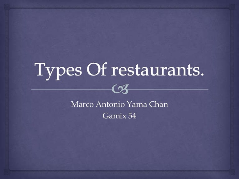 Types Of Restaurants types-of-restaurants