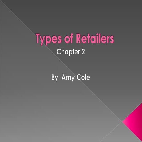 Types of retailers | PPTX
