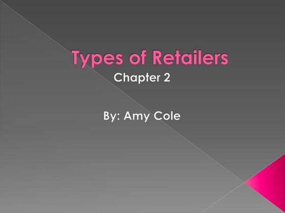 Types of retailers | PPT