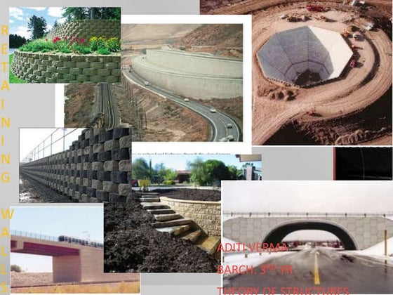 Earth retaining structures | PPTX | Geology | Science