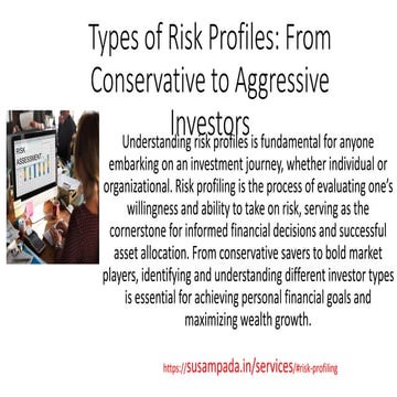 Types of Risk profiling from conservative to Aggressive Investors | PDF