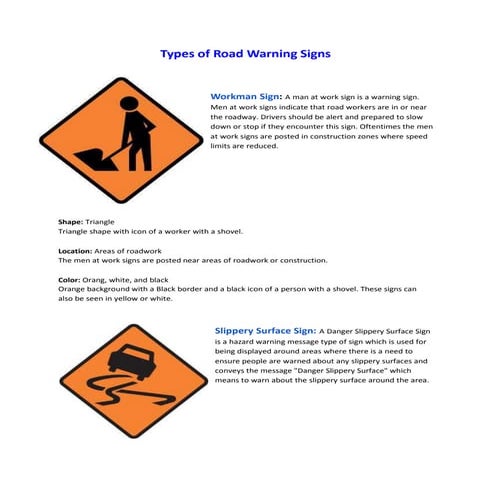 Electrical warning signs