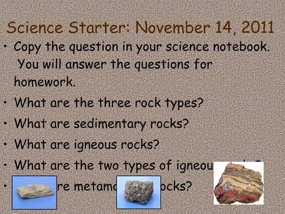Types Of Rocks | PPT