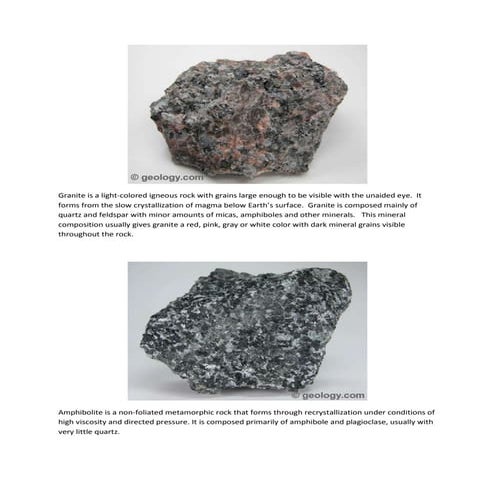 Types of rocks | PDF
