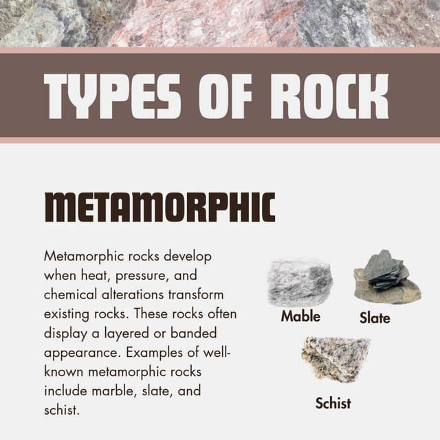 TYPES OF ROCKS (SUMMARY OF THREE TYPES OF ROCKS) | PDF