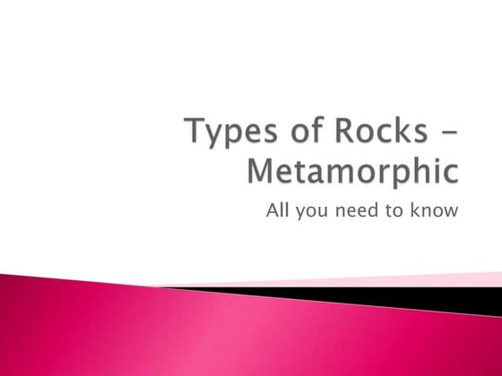 Metamorphic Rock | PPT