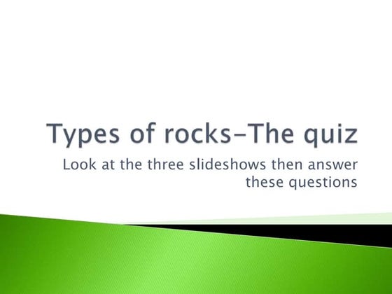 Rocks and the rock cycle | PDF