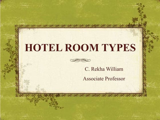 2. Types of room in hotels. classification | PPT