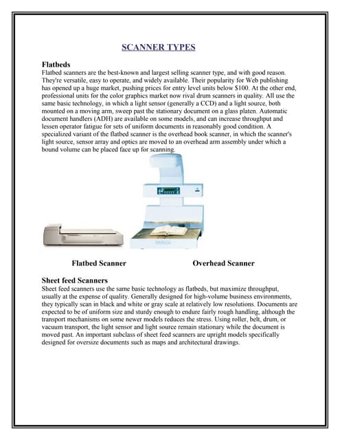 Flatbed Scanner | PPT
