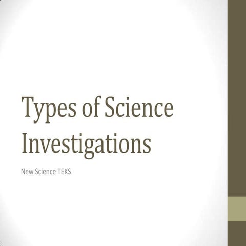Ppt science u1 lesson 3 (types of investigation)