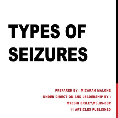 Types of seizures myeshi briley,ms,hs bcp mm | PPTX