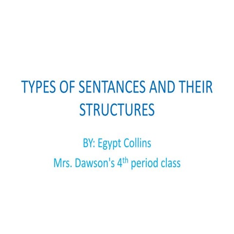 kinds of sentences | PPTX