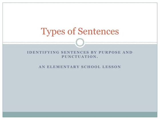 Types of sentences by Moneer O. Lubbad | PPTX