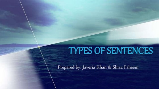 Sentence Types | PPT
