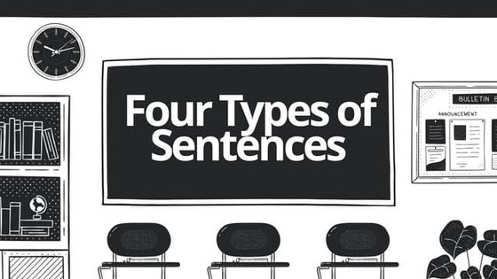 Black and White Types of Sentences Presentation.pptx