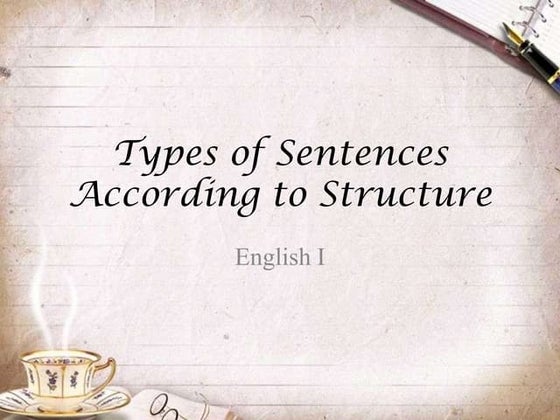 Sentence structure powerpoint | PPT