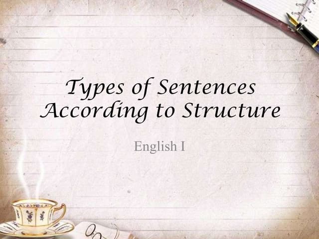 Semi detailed lesson plan for sentence structure | DOCX
