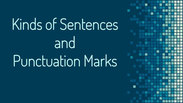 kinds of sentences | PPTX