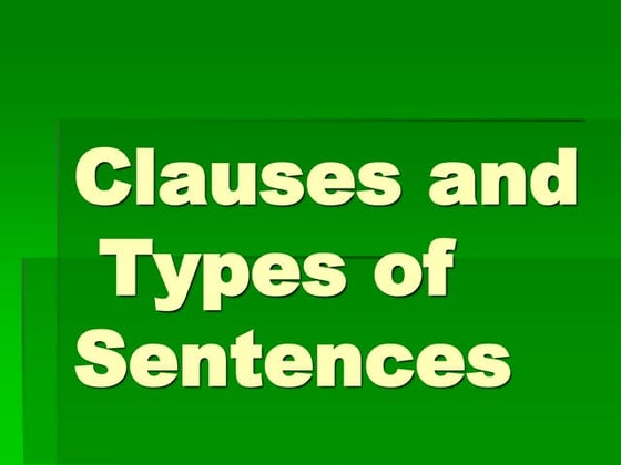 CLAUSES AND ITS TYPES | PPTX | Databases | Computer Software and Applications
