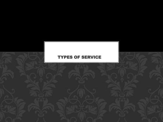 TYPES-OF-TABLE-SERVICE (1).pptx | Dining Out | Food & Drink