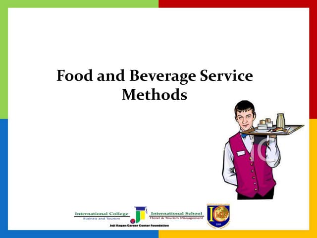 Sequence of service | PPTX | Food & Drink