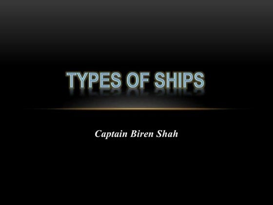 types of ship's | PPTX