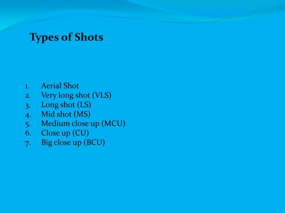 Camera Shots Presentation | PPT
