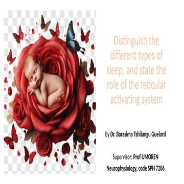 Types of sleep, neurophysiology of sleep.pptx