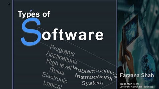 Computer Software And Its Types Pptx Operating Systems Computer