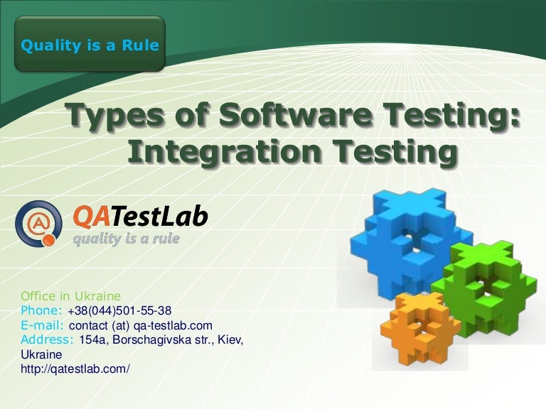 Types of Software Testing: Integration Testing