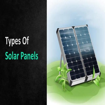 Types of Solar Panels | PDF