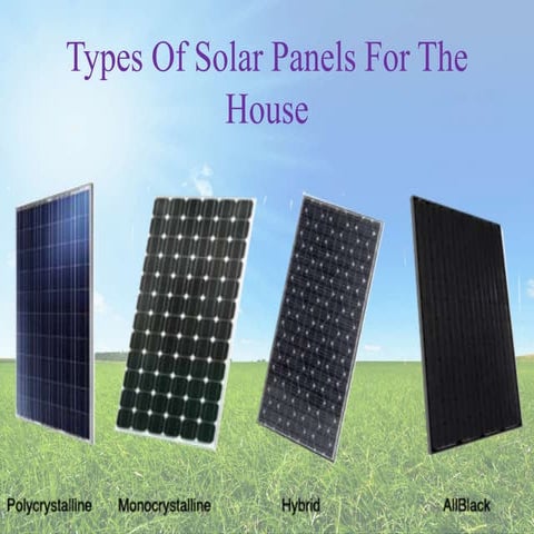 Types of solar panels for the house | PPTX