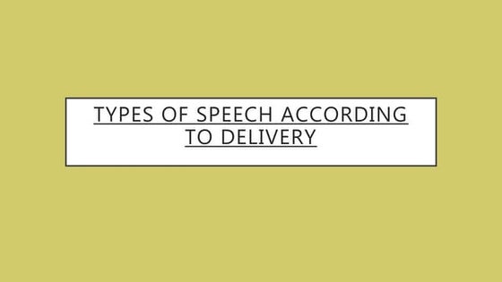7. Speech Delivery | PPTX