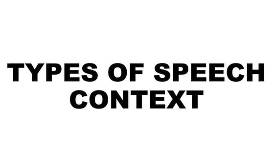 Types of speech context and styles | PPTX