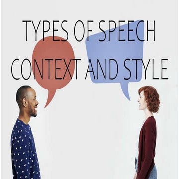 TYPES OF SPEECH CONTEXT AND SPEECH STYLE.pptx