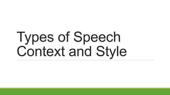 Types of speech act | PPT