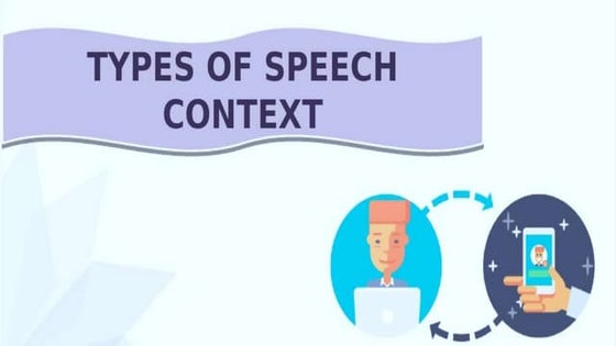 The Speech Context | PPTX