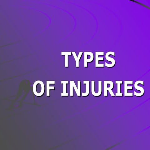 Types of sports injuries | PPTX