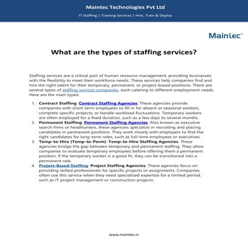 Types of Staffing Services - Maintec.pdf