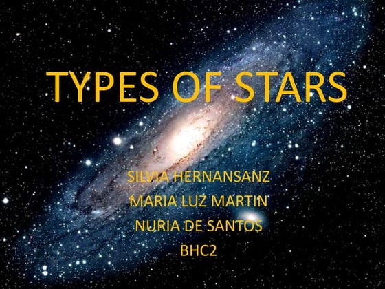 Types of stars | PPTX