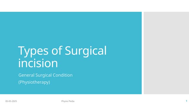 TYPES OF INCISIONS. presentation lecture | PPTX