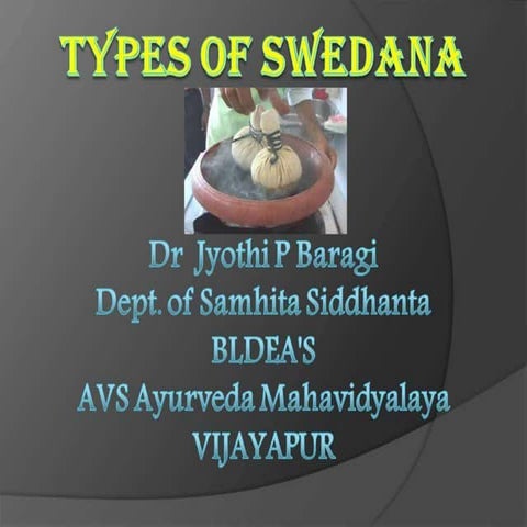 Types of swedana | PPTX