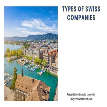 The Main Types of Companies in Switzerland | PDF