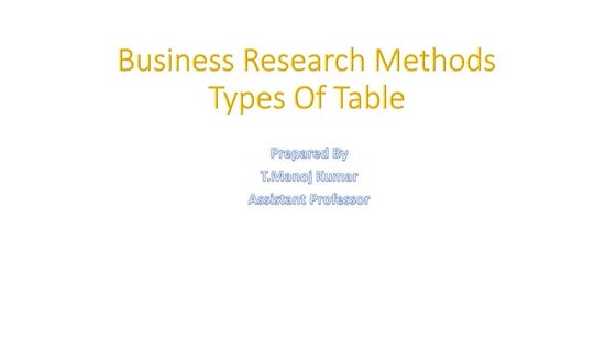 Tabulation | PPT | Databases | Computer Software and Applications