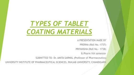 Tablet Coating Technology | PPTX | Digestive Disorders | Diseases and Conditions
