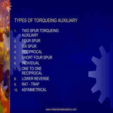 Types of torqueing auxiliary | PPT